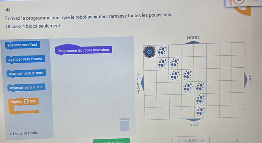 Écrivez le programme pour que le robot | StudyX