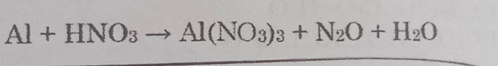 Balancing Chemical Equation: Al + HNO3 -> | StudyX
