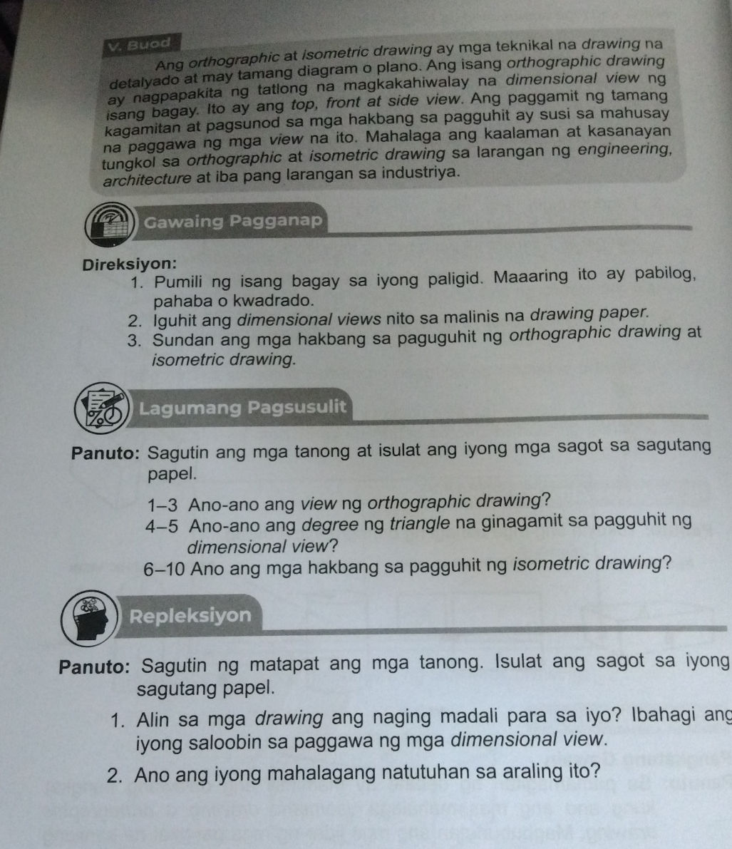 Panuto: Sagutin ang mga tanong at isulat ang | StudyX