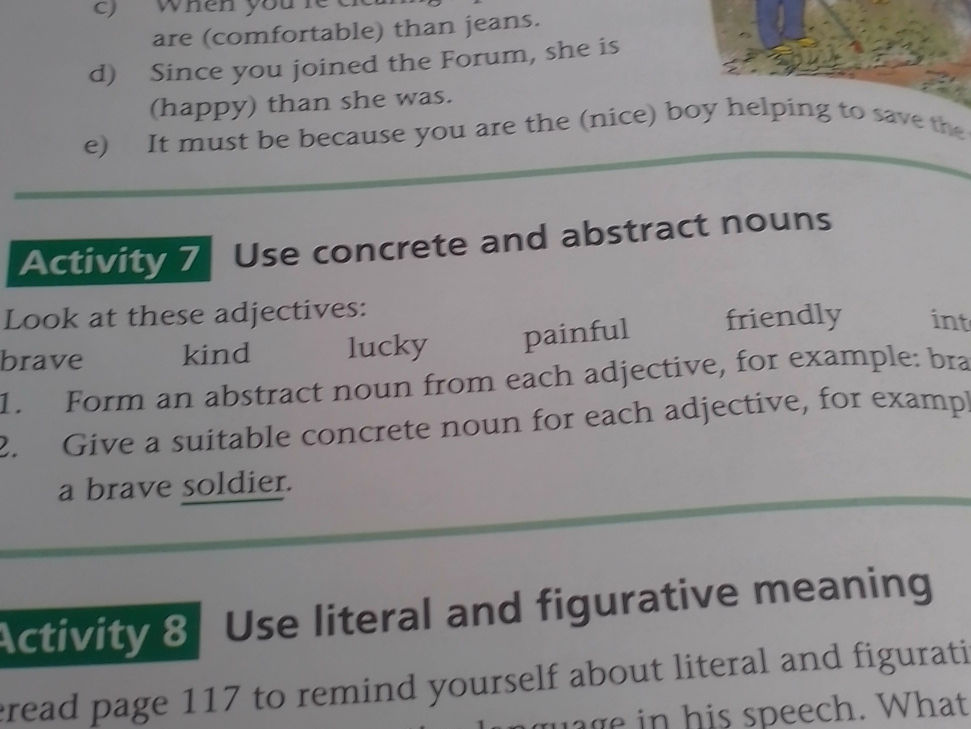 Activity 7 Use concrete and abstract nouns | StudyX