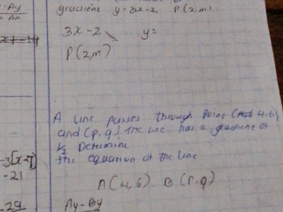 A line passes through point (A(4,6)) and | StudyX