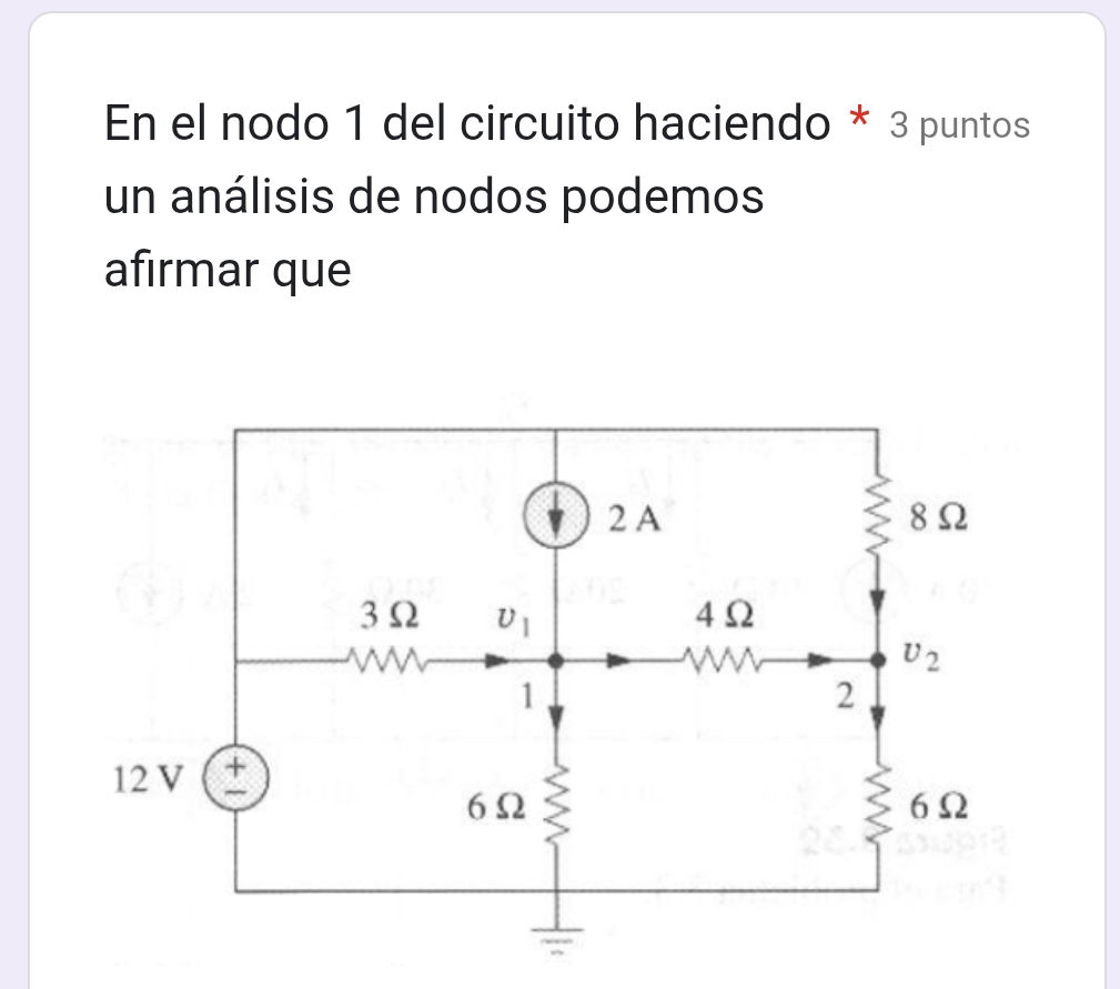 En el nodo 1 del circuito haciendo un | StudyX
