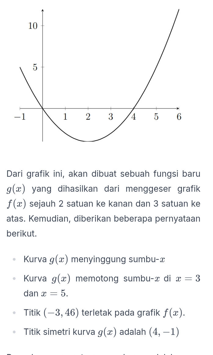 Dari grafik ini, akan dibuat sebuah fungsi | StudyX
