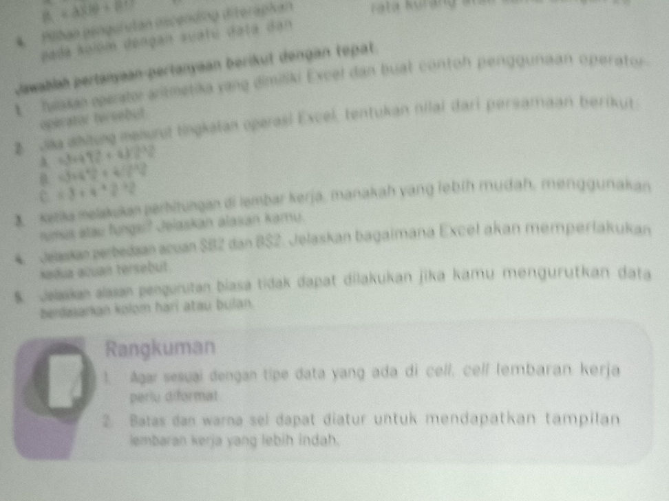 1. Tuliskan operator aritmetika yang | StudyX