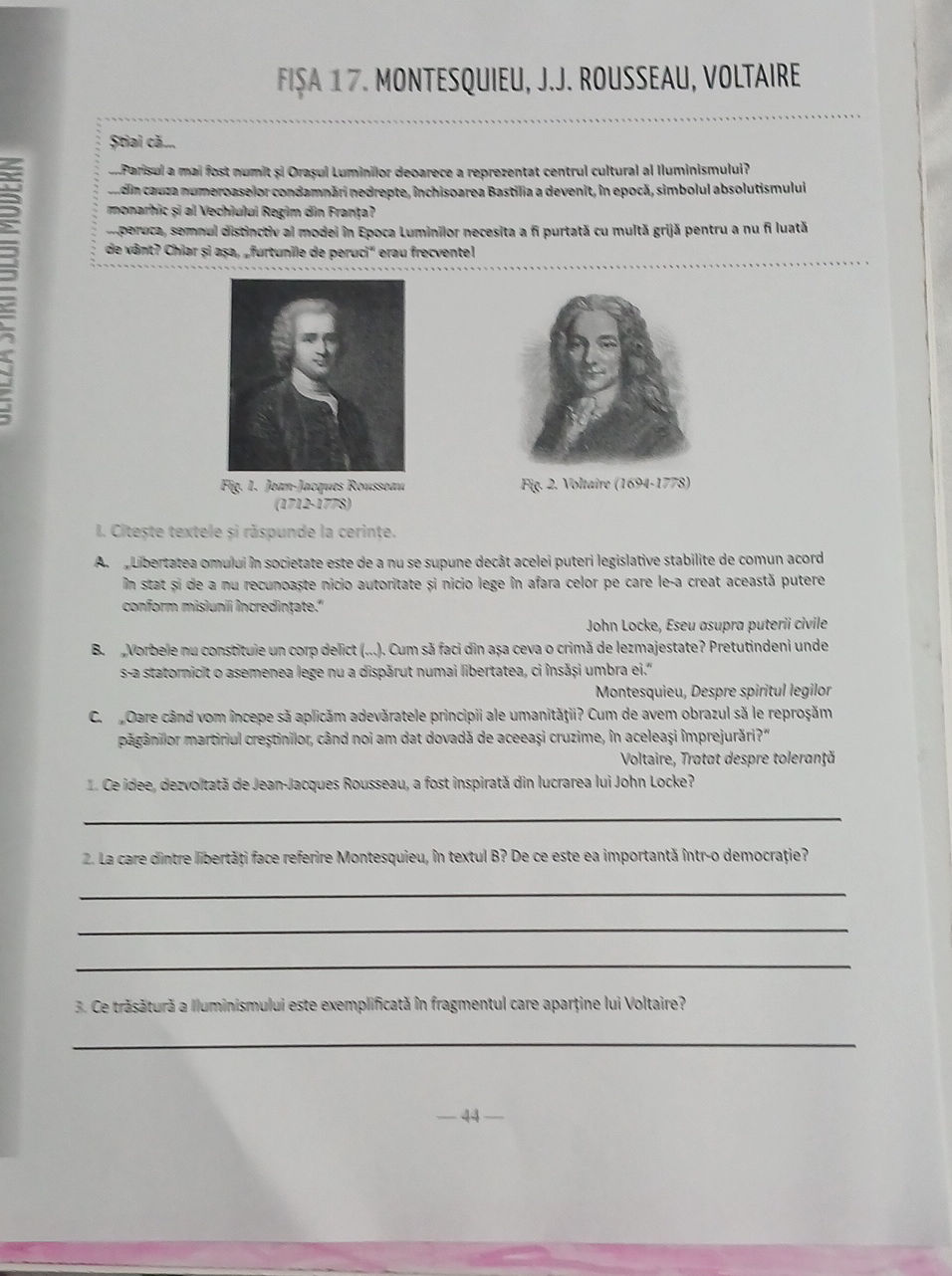 1. Ce idee, dezvoltată de Jean-Jacques | StudyX