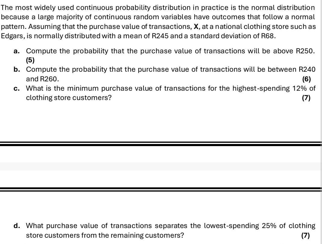 The most widely used continuous probability | StudyX