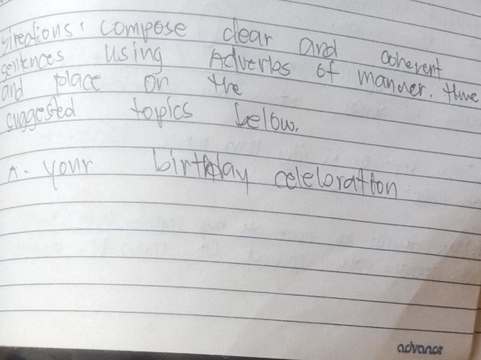 Directions: Compose clear and coherent | StudyX