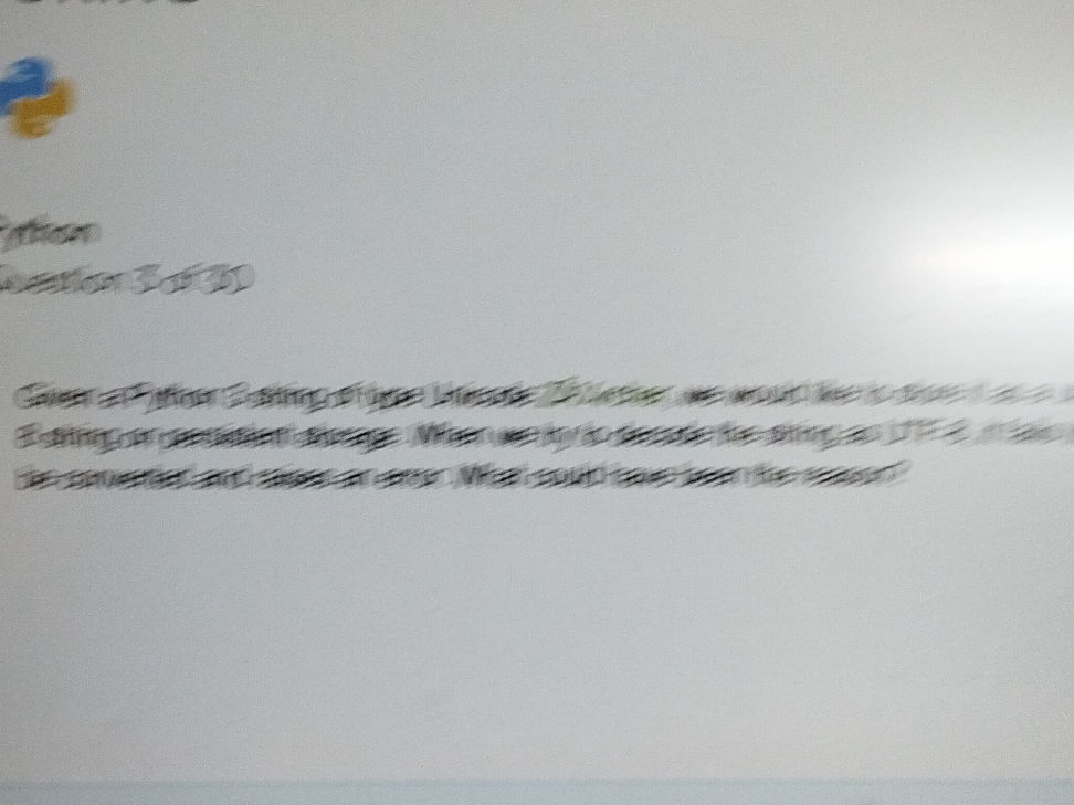 Given A Python String Of Type Unicode Utf 8 Studyx