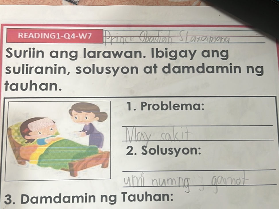 Suriin ang larawan. Ibigay ang suliranin, | StudyX