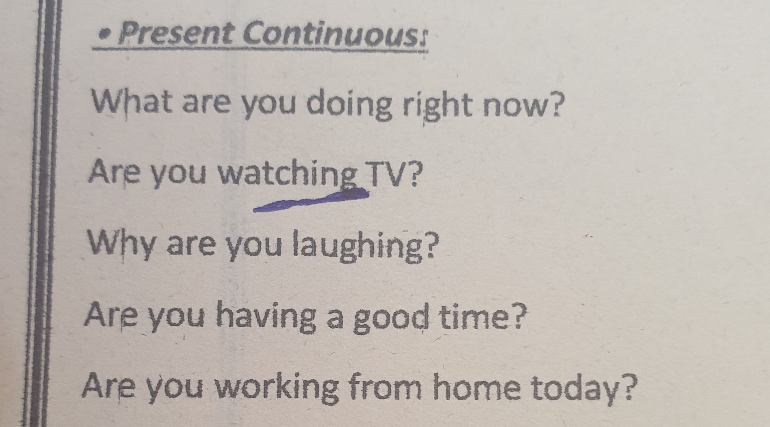 Present Continuous: What are you doing | StudyX