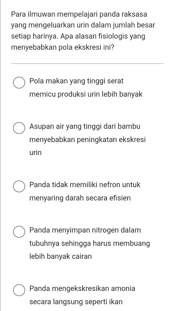 Para ilmuwan mempelajari panda raksasa yang | StudyX