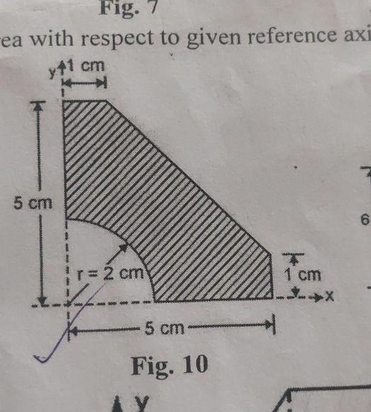 The image shows a 2D shape with dimensions | StudyX