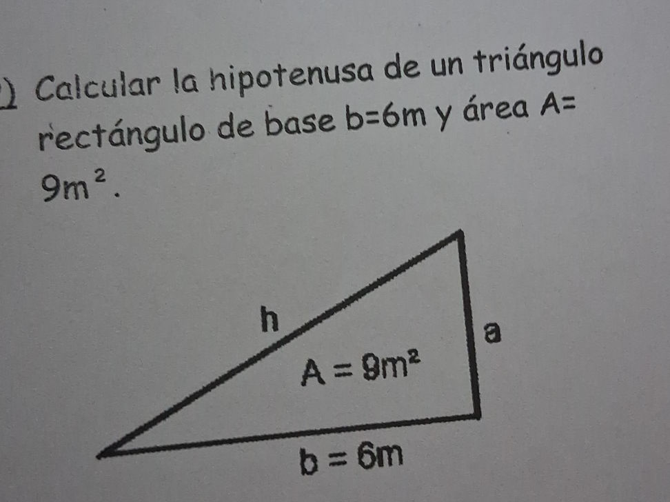 2) Calcular la hipotenusa de un triángulo | StudyX