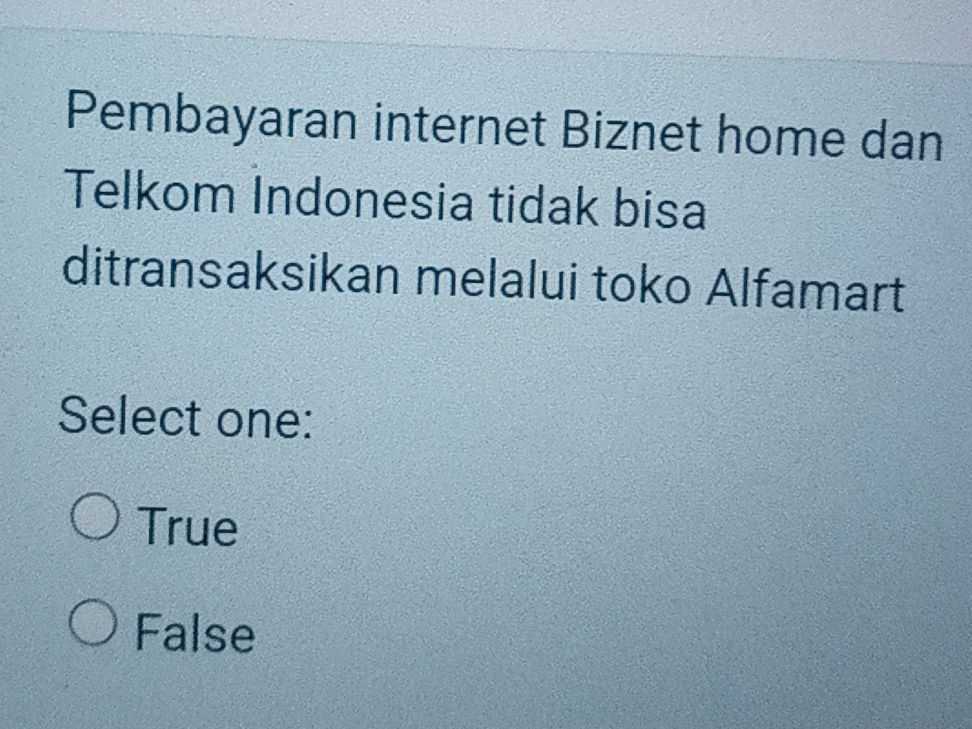 Pembayaran internet Biznet home dan Telkom | StudyX