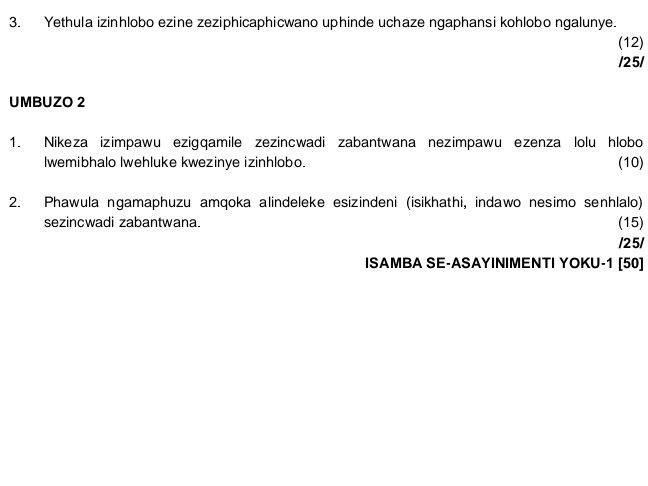 3. Yethula izinhlobo ezine zeziphicaphicwano | StudyX