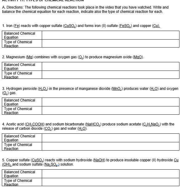 A. Directions: The following chemical | StudyX