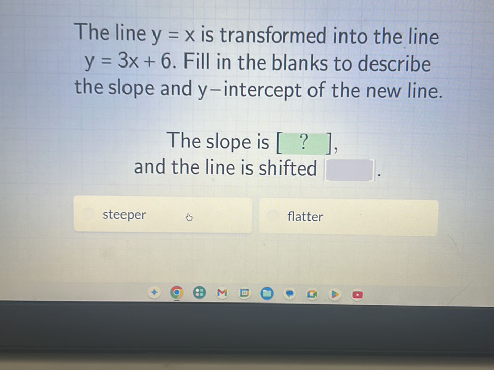 The line $y = x$ is transformed into the | StudyX