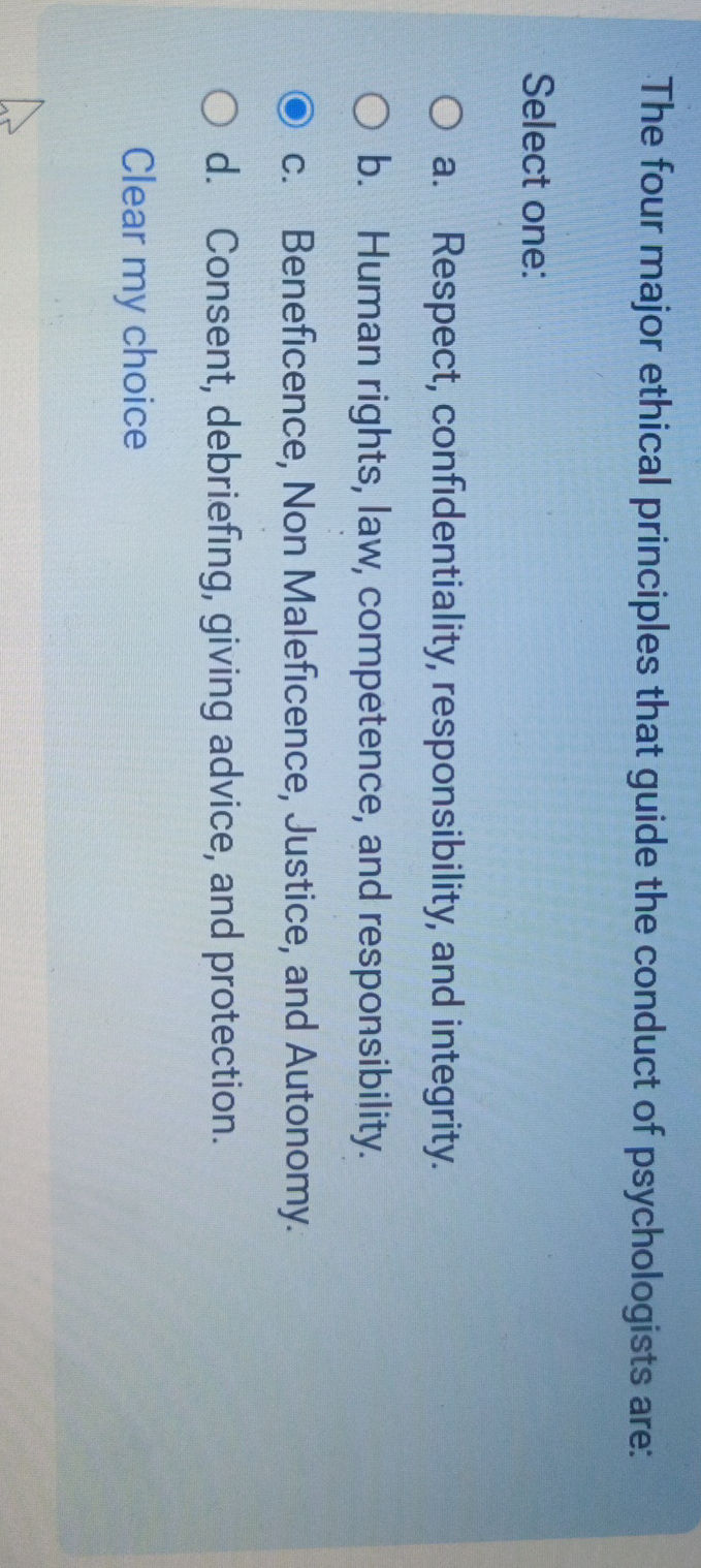 The four major ethical principles that guide | StudyX