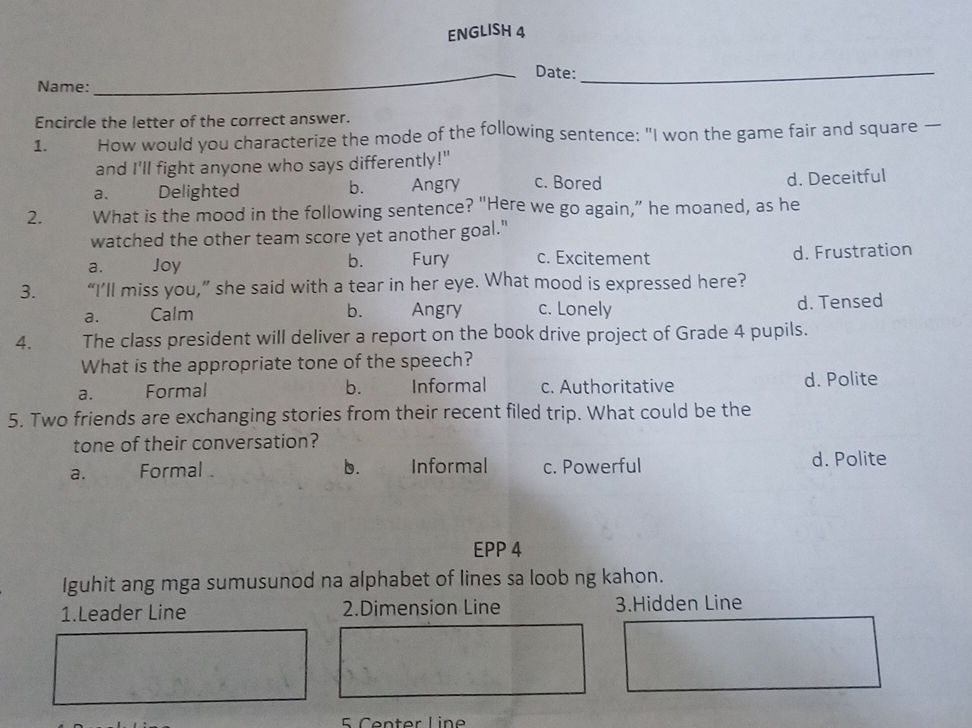 Encircle the letter of the correct answer. | StudyX