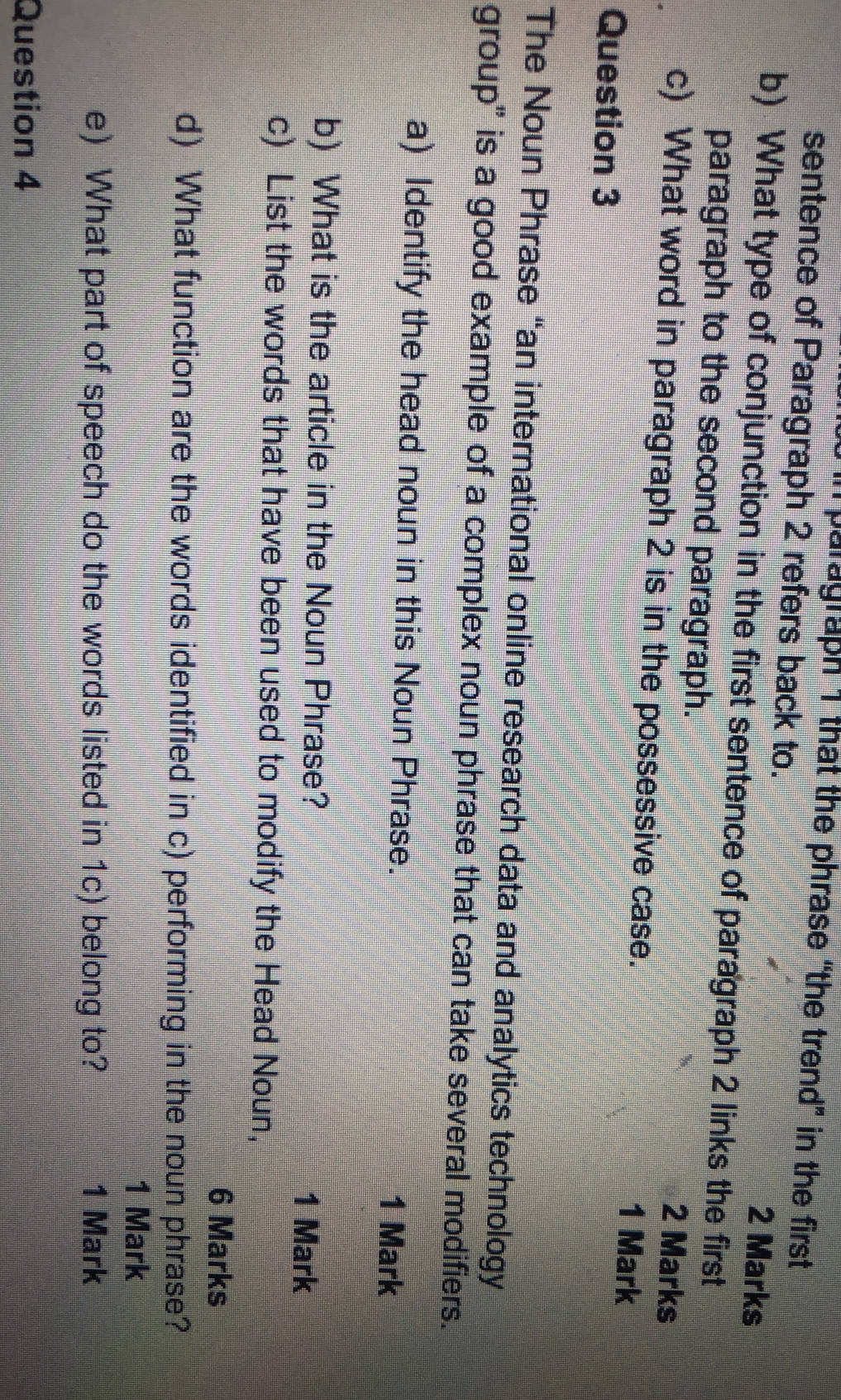 In paragraph 1 that the phrase "the trend" | StudyX