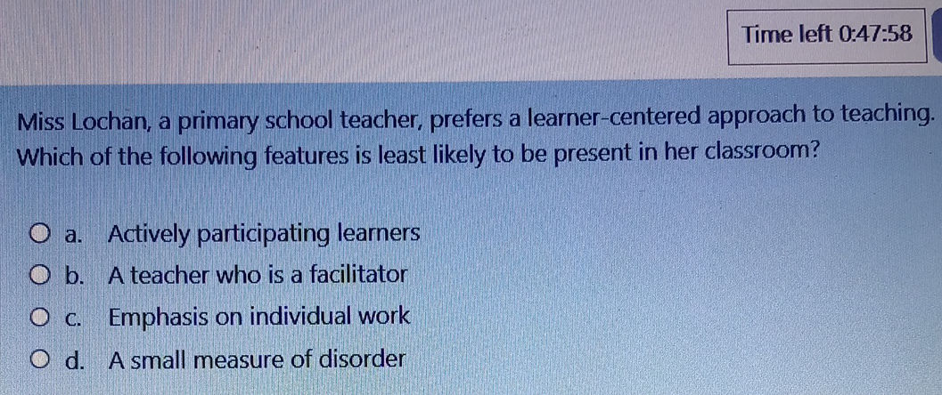 Miss Lochan, a primary school teacher, | StudyX