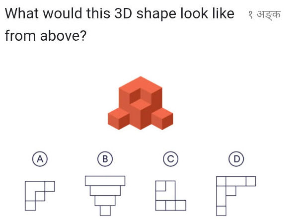 What would this 3D shape look like from | StudyX