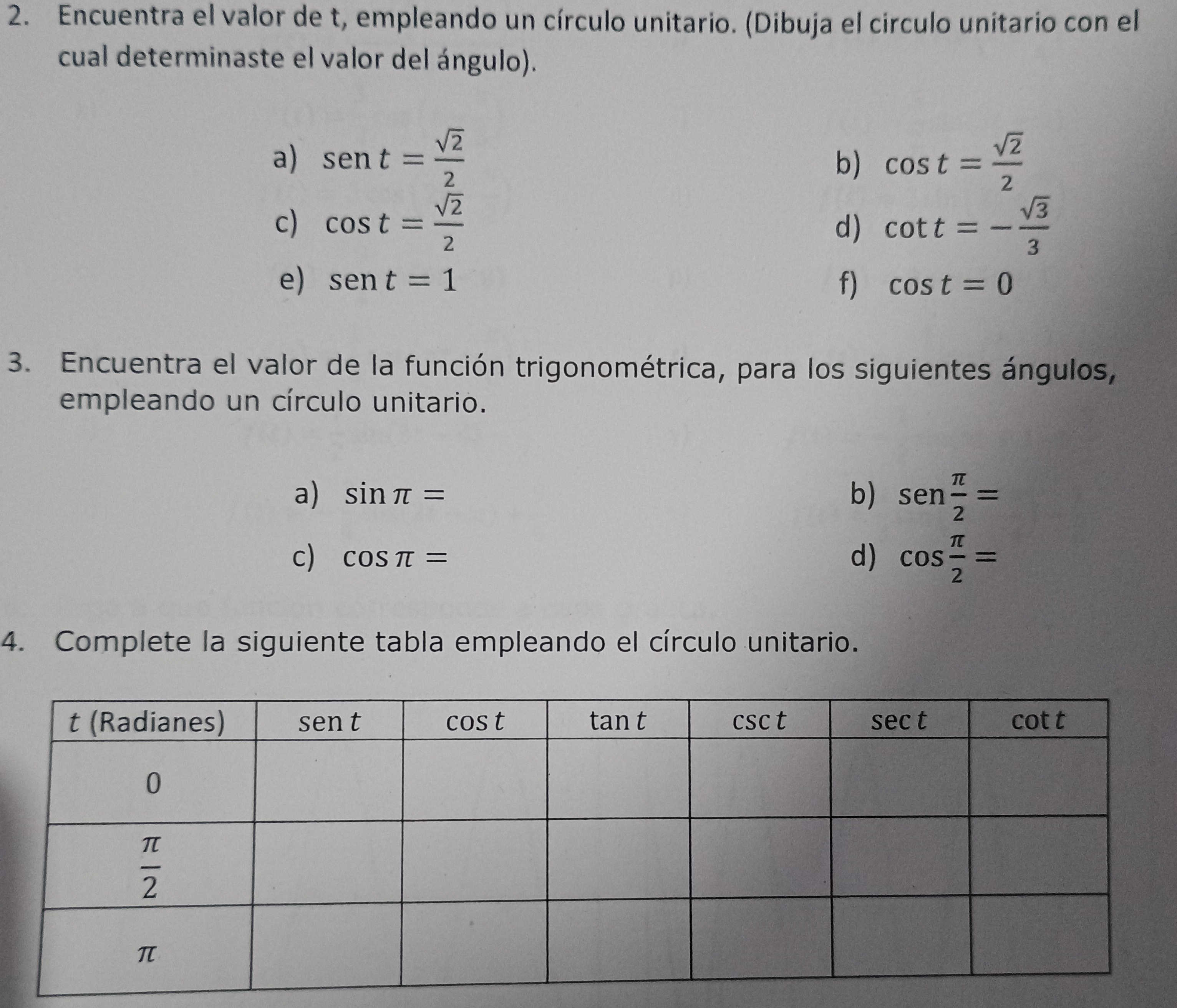 2. Encuentra el valor de t, empleando un | StudyX