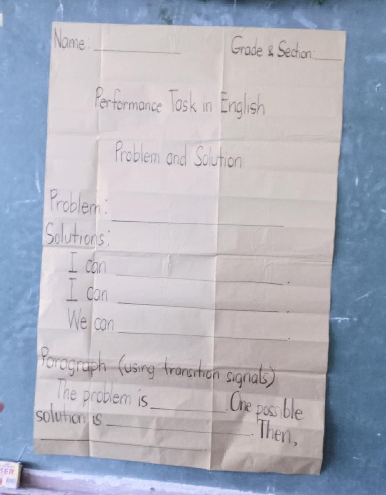 Name: ____________________ Grade Section: | StudyX