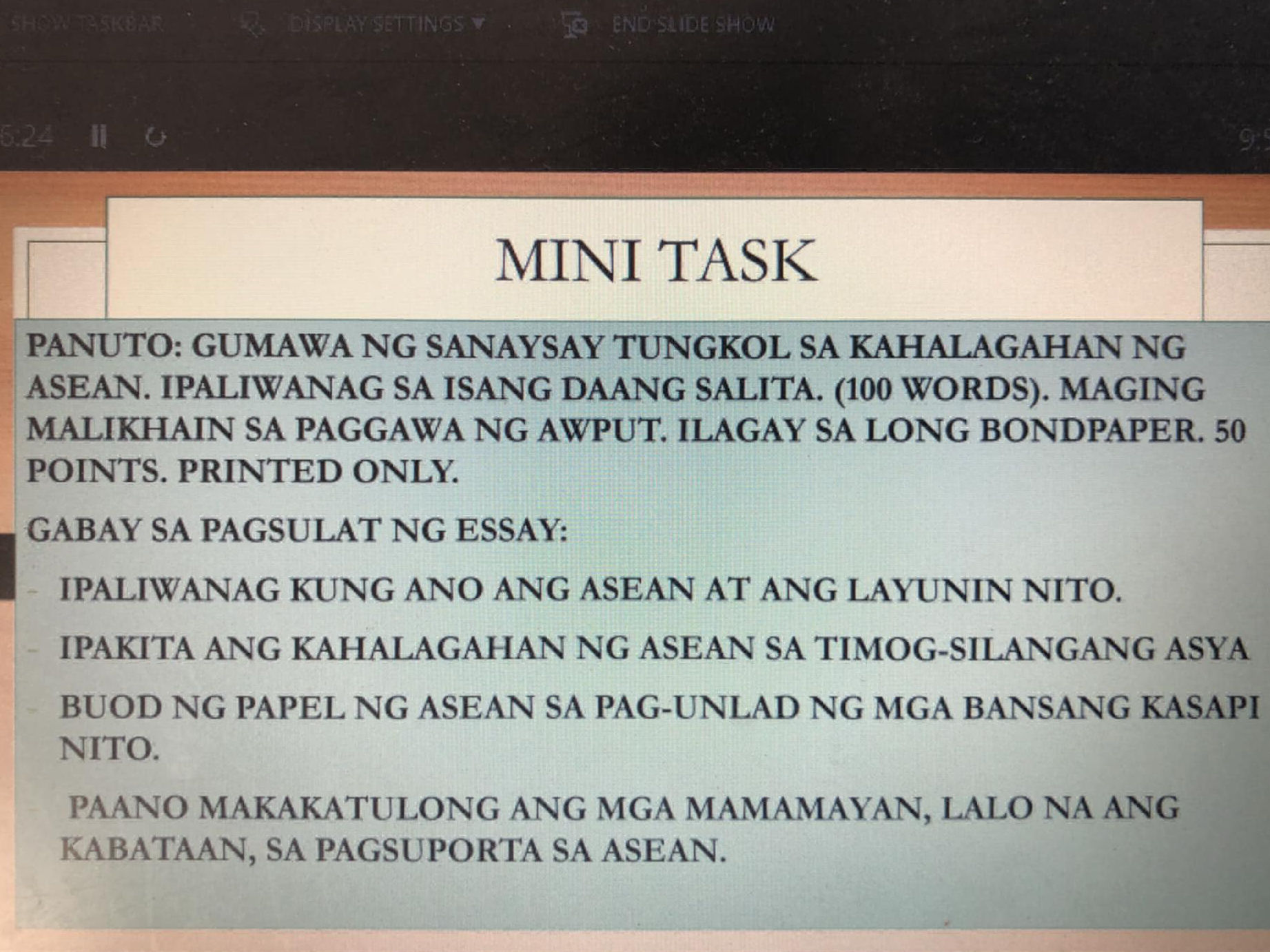 PANUTO: GUMAWA NG SANAYSAY TUNGKOL SA | StudyX