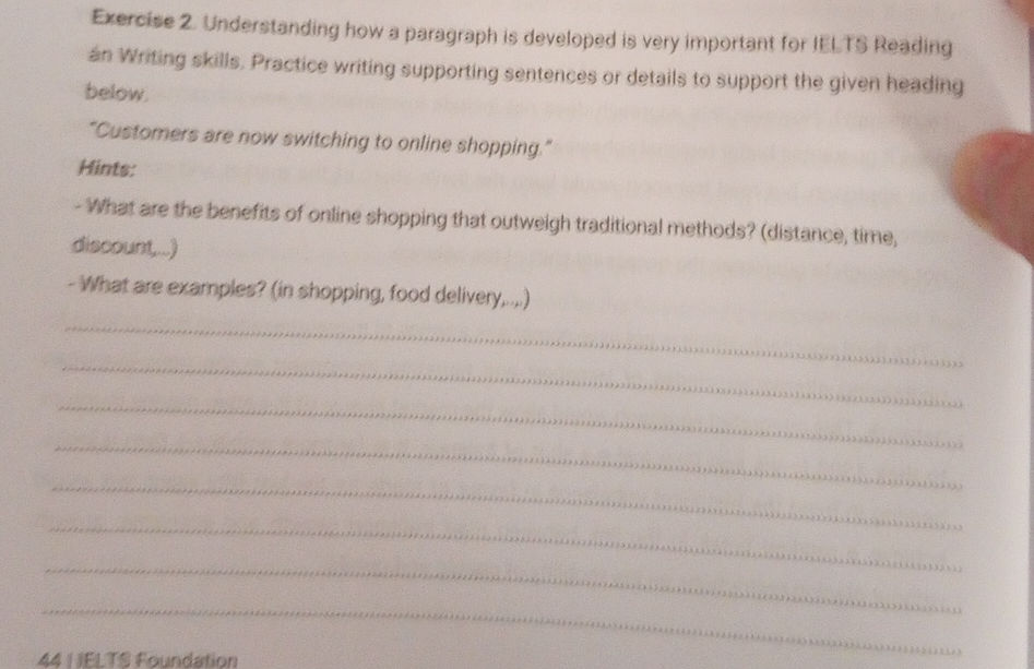 Exercise 2. Understanding how a paragraph is | StudyX