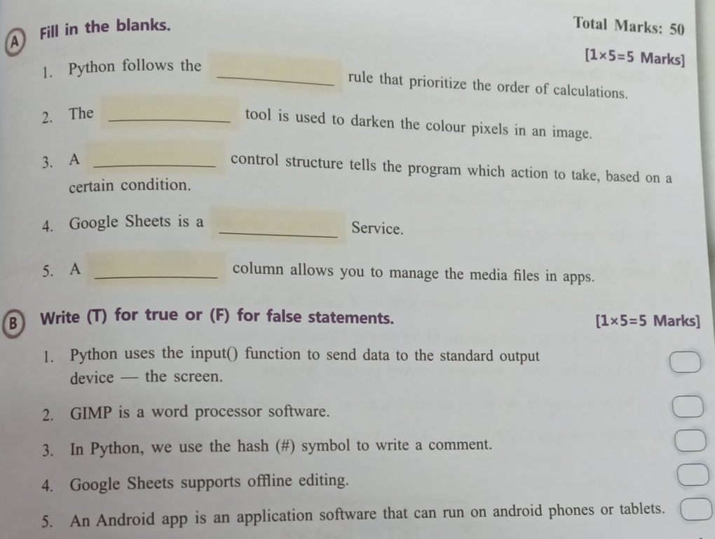A Fill in the blanks. 1. Python follows the | StudyX