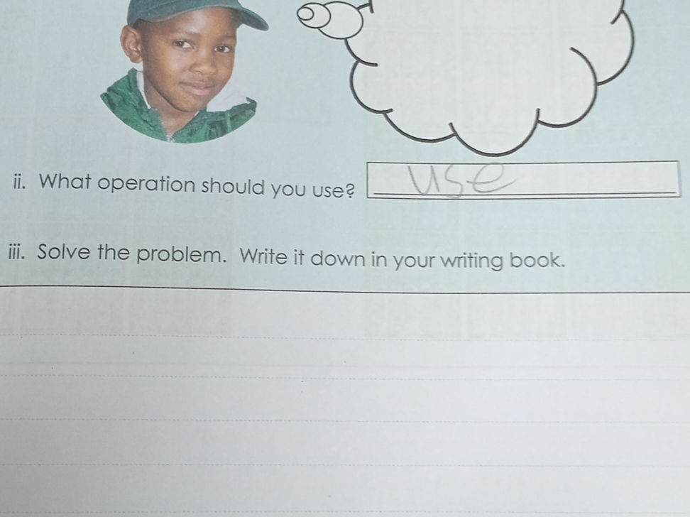 ii. What operation should you use? use iii. | StudyX
