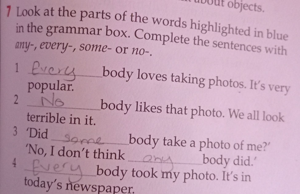 7 Look at the parts of the words highlighted | StudyX