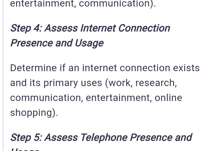 Step 4: Assess Internet Connection Presence | StudyX