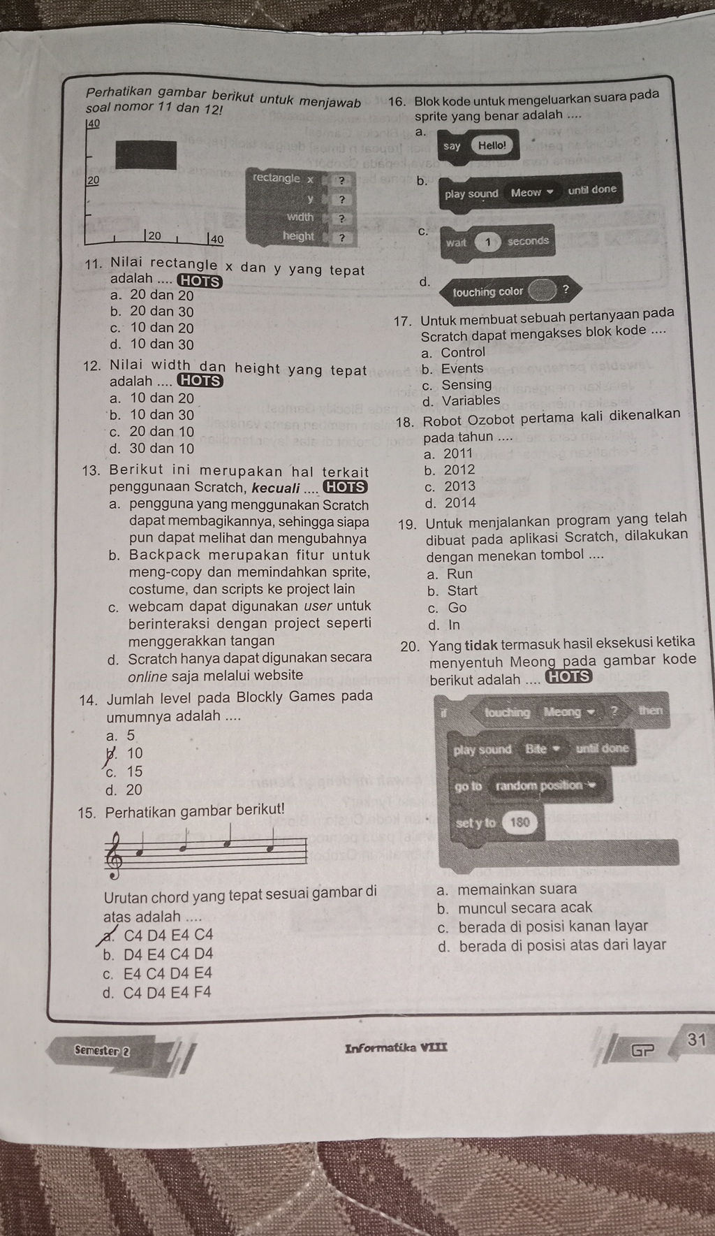 11. Nilai rectangle x dan y yang tepat | StudyX