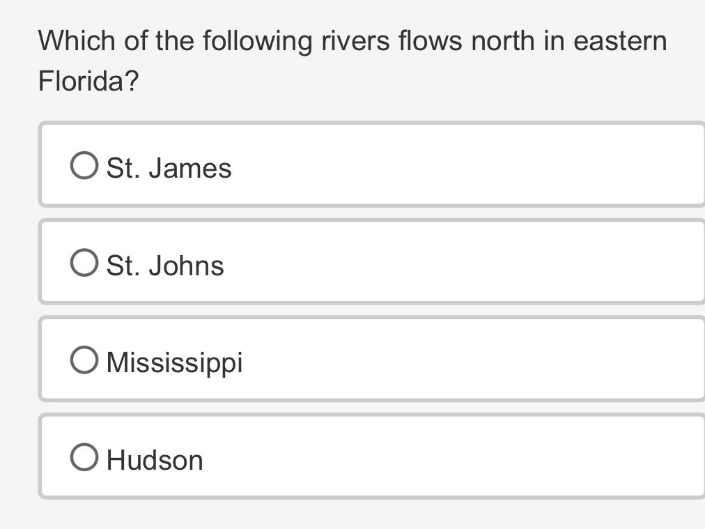 Which of the following rivers flows north in | StudyX