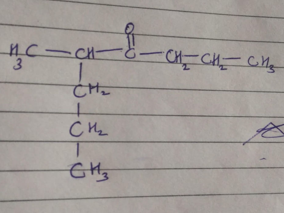 The image shows the structural formula of a | StudyX