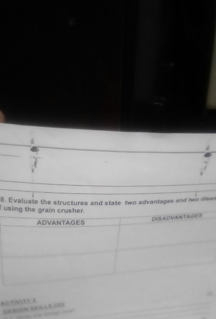 8. Evaluate the structures and state two | StudyX