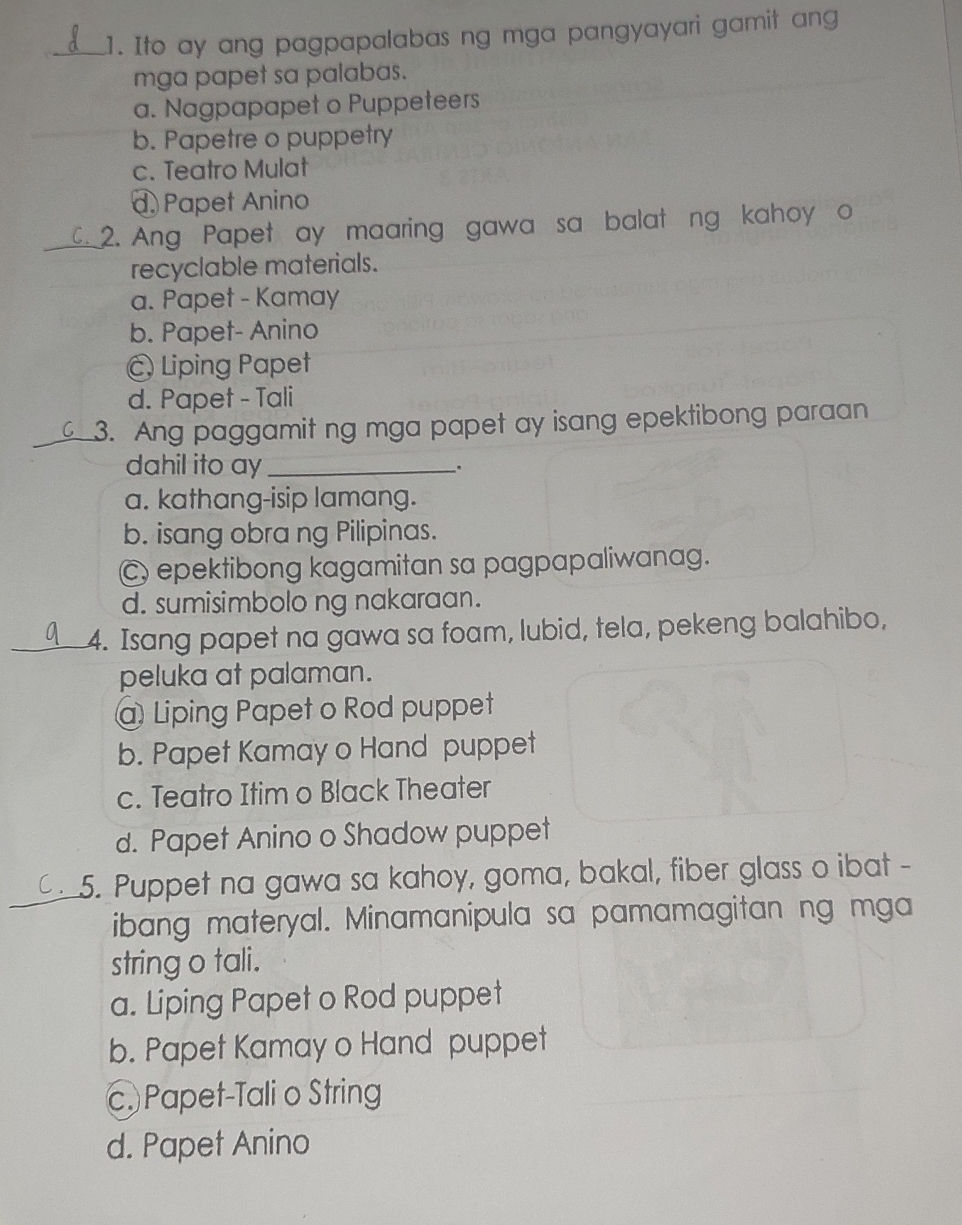 1. Ito ay ang pagpapalabas ng mga pangyayari | StudyX