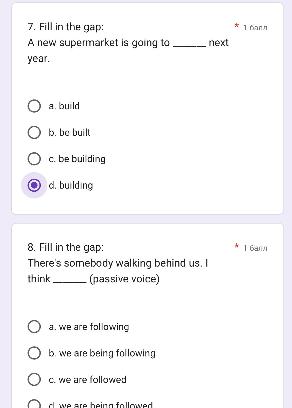 7. Fill in the gap: A new supermarket is | StudyX