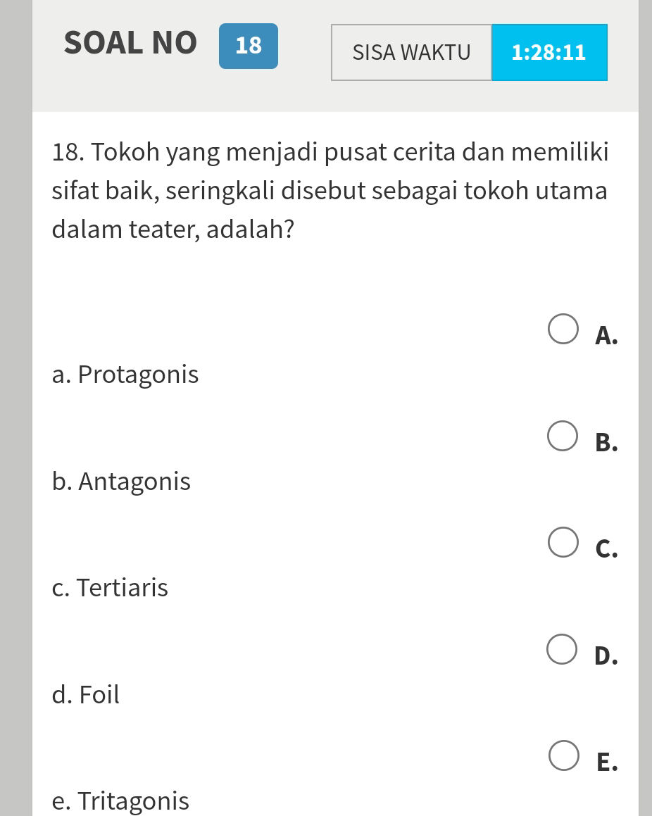 18. Tokoh yang menjadi pusat cerita dan | StudyX