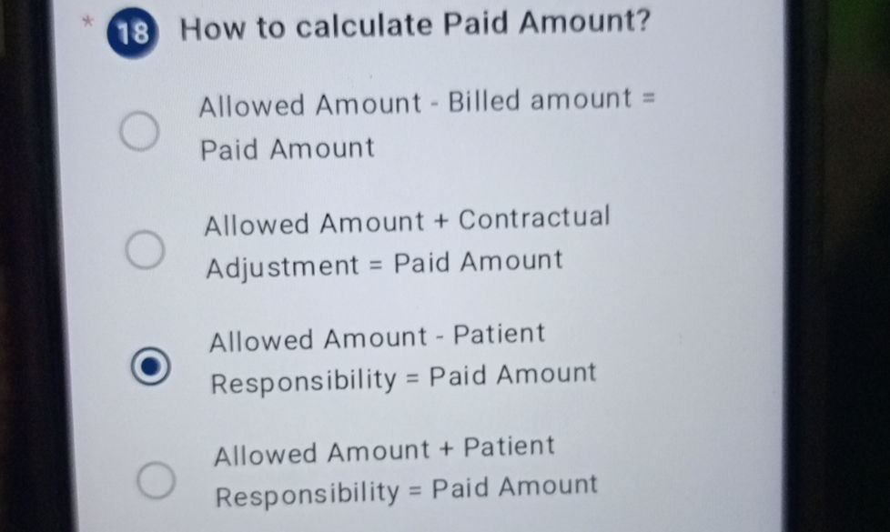 How to calculate Paid Amount? Allowed | StudyX
