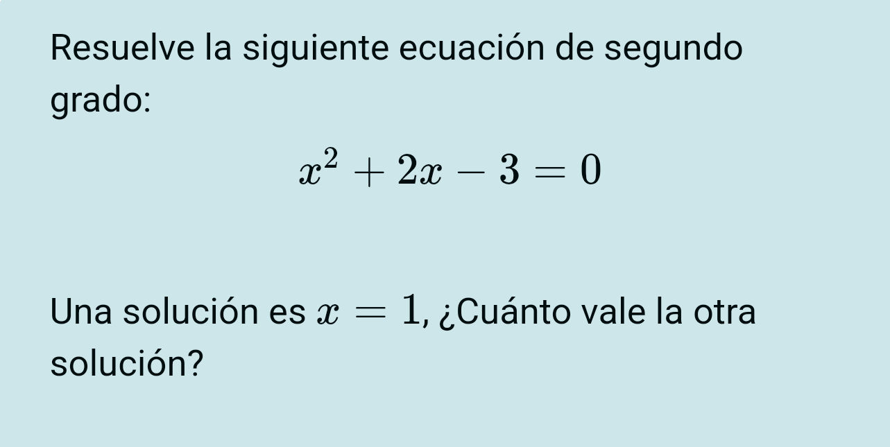 Resuelve la siguiente ecuación de segundo | StudyX