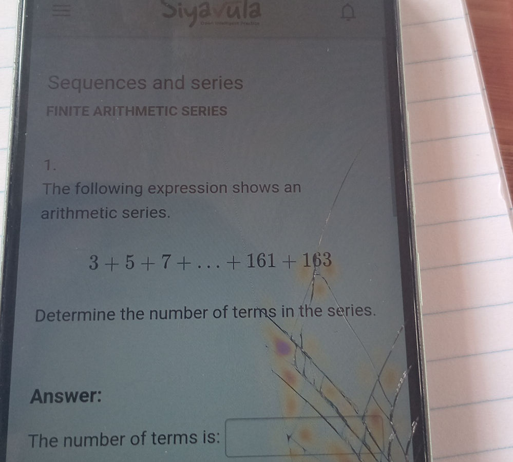 The following expression shows an arithmetic | StudyX