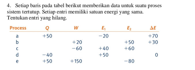 4. Setiap baris pada tabel berikut | StudyX