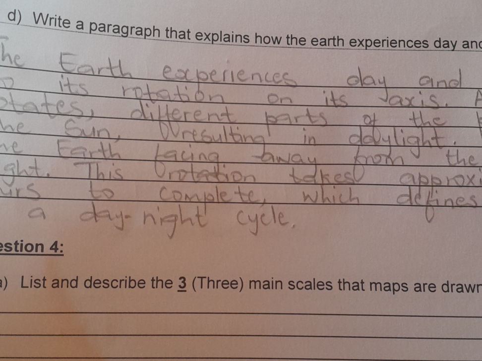 d) Write a paragraph that explains how the | StudyX