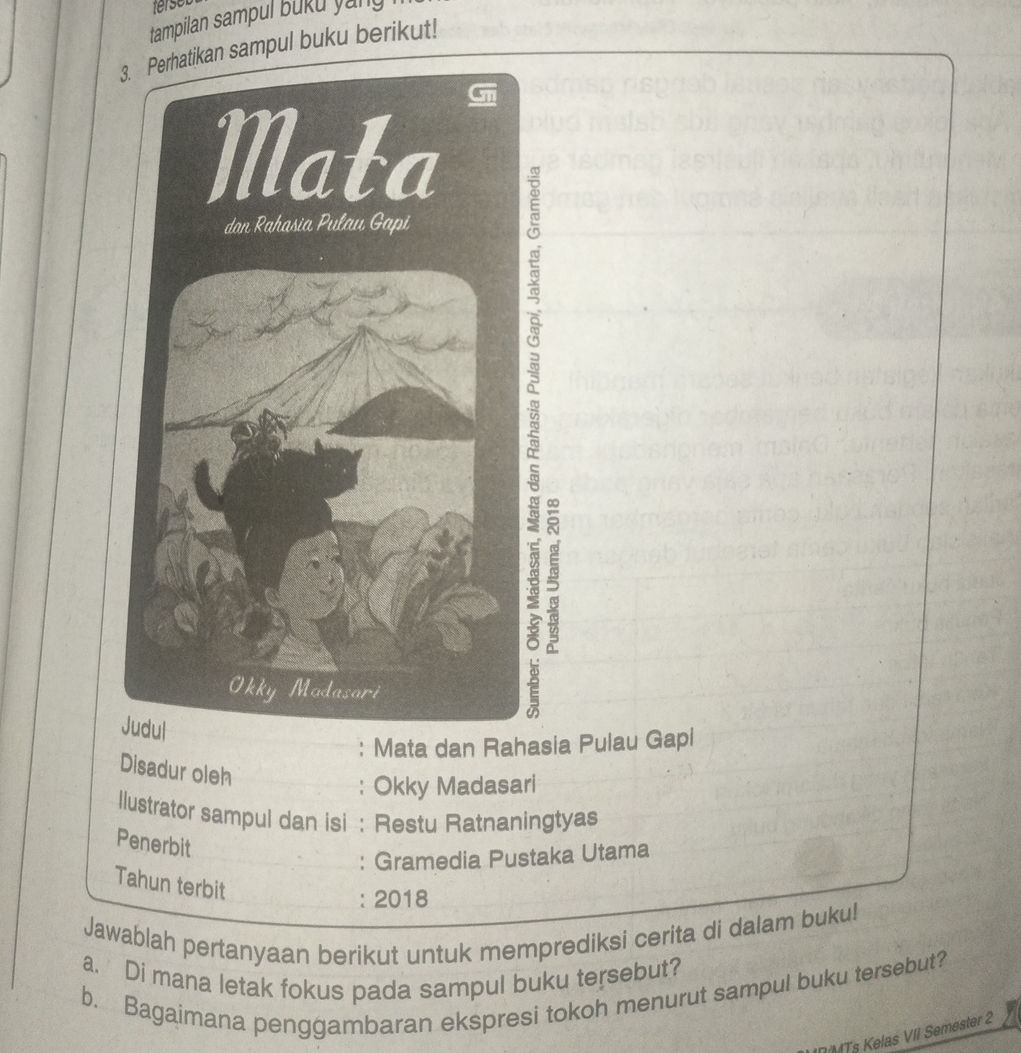 Perhatikan sampul buku berikut! Judul: Mata | StudyX