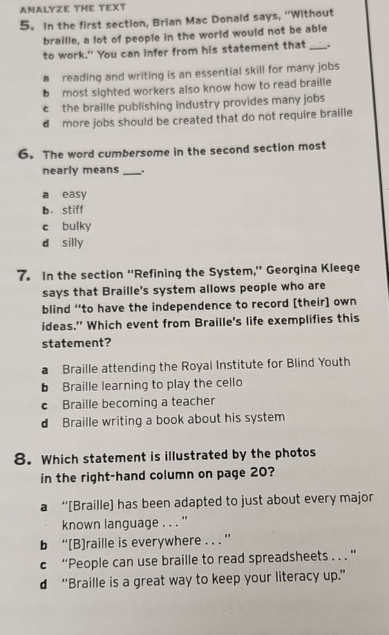 5. In the first section, Brian Mac Donald | StudyX