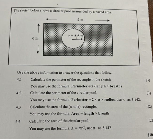 The sketch below shows a circular pool | StudyX