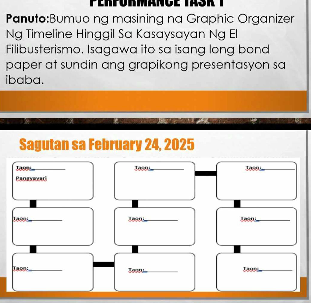 Panuto: Bumuo ng masining na Graphic | StudyX